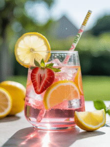 Pink Lemonade Punch Non Alcoholic Recipe for Parties - Sparkling Moods